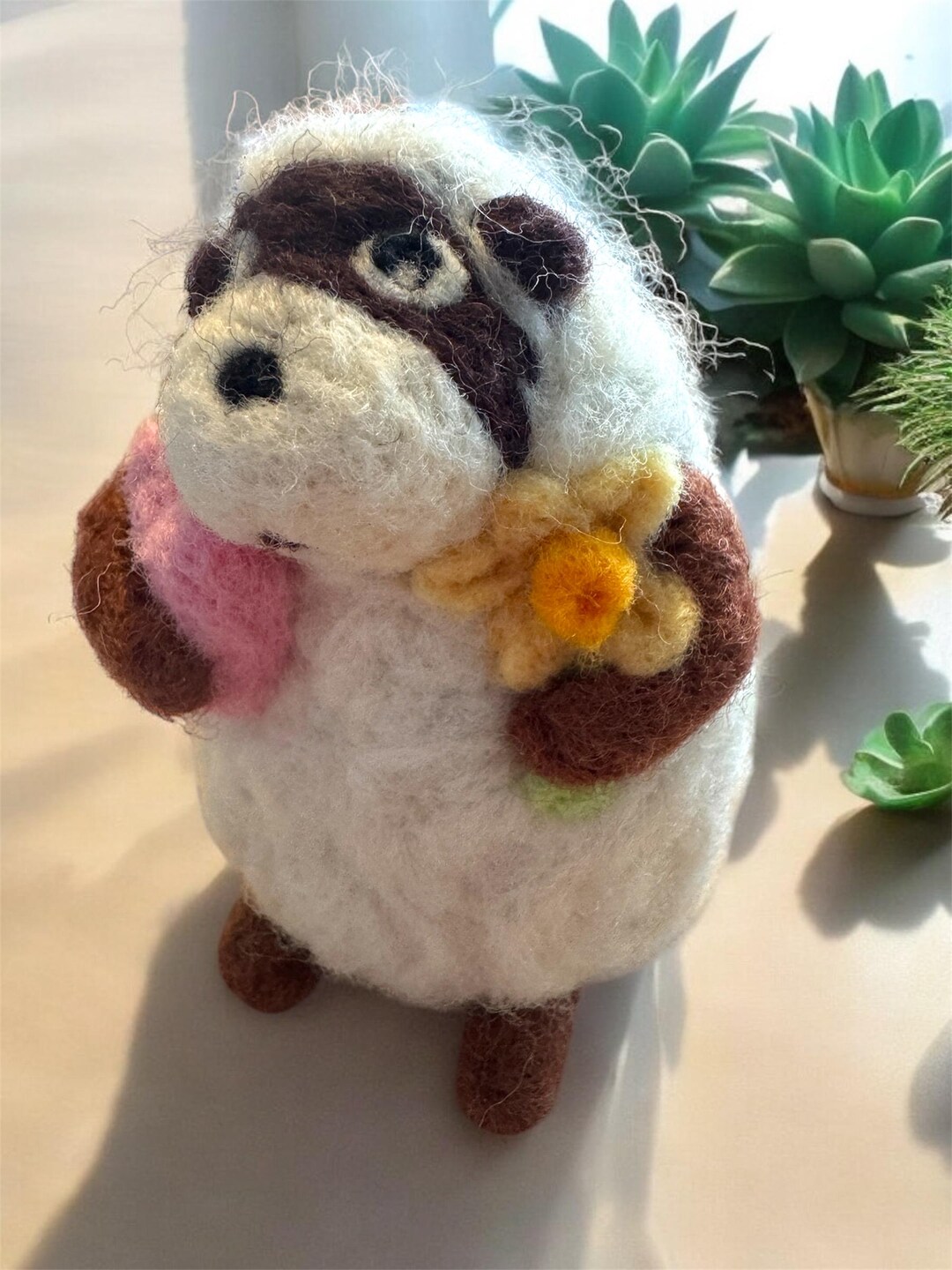 Elsie the Awkward Sheep, Love Heart and Daffodil, Cute Welsh Valentines ...