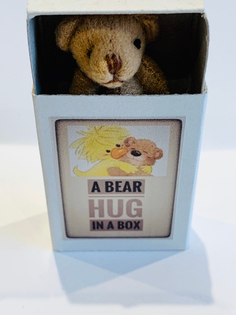 A Bear Hug in a Box Mini Traditional Style Teddy Gift | Etsy