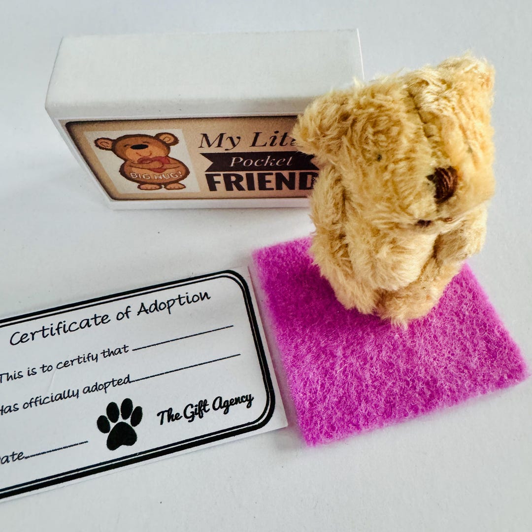 My Little Pocket Friend - Mini Plush Fawn Teddy Bear With Adoption ...