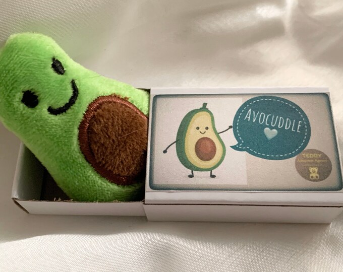 Avocuddle Plush Avocado in a Box Mini Teddy Valentines Gift - Etsy
