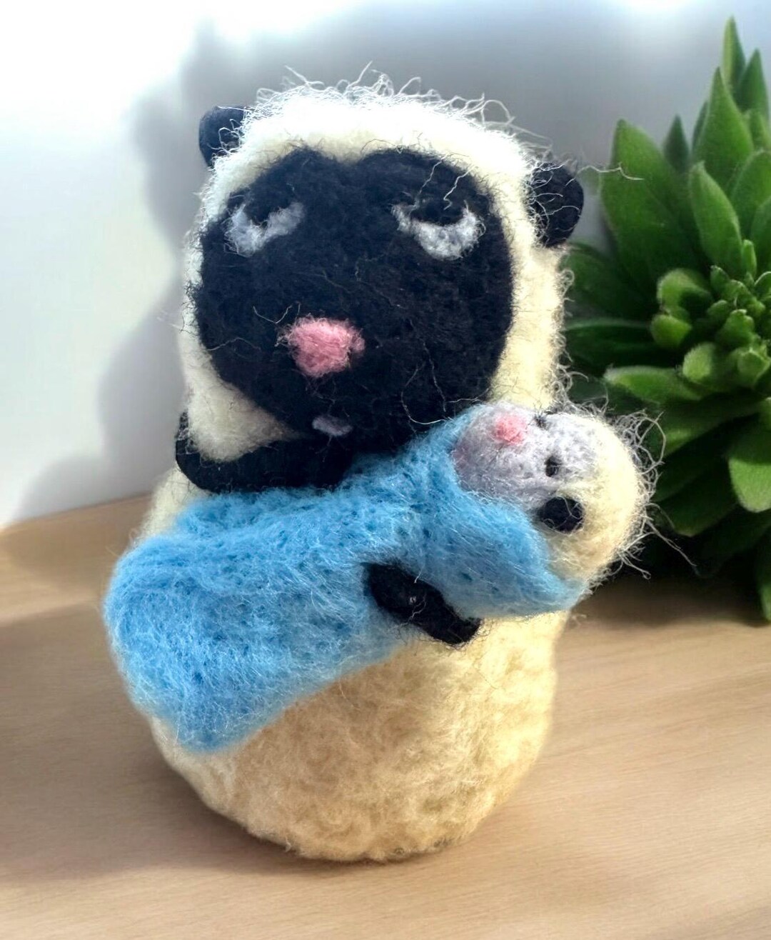 Elsie the Awkward Sheep With Her Baby Lamb, Cute Welsh Valentines Ewe ...