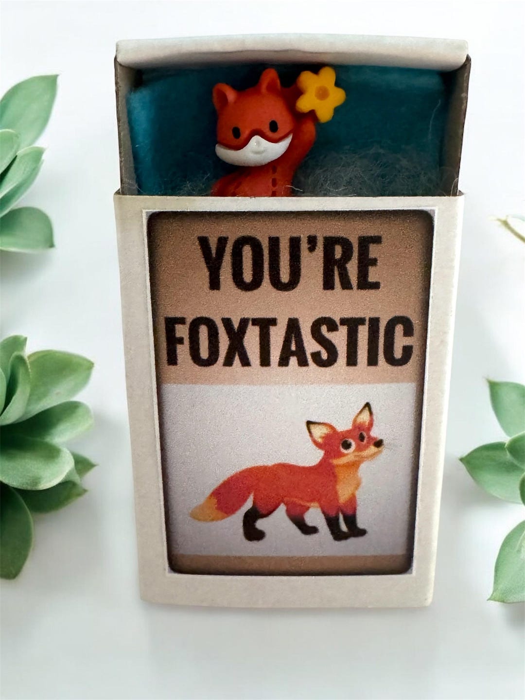 You’re Foxtastic - Mini Fox in a Matchbox - Greetings Card Alternative ...