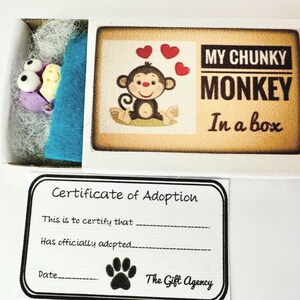 My Chunky Monkey in a Box Matchbox Mini Novelty Silly Gift - Etsy UK