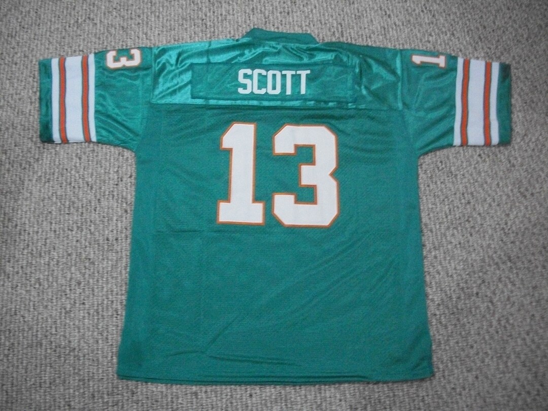 JAKE SCOTT Miami Unsigned Custom Teal Sewn New Football Jersey Sizes S ...