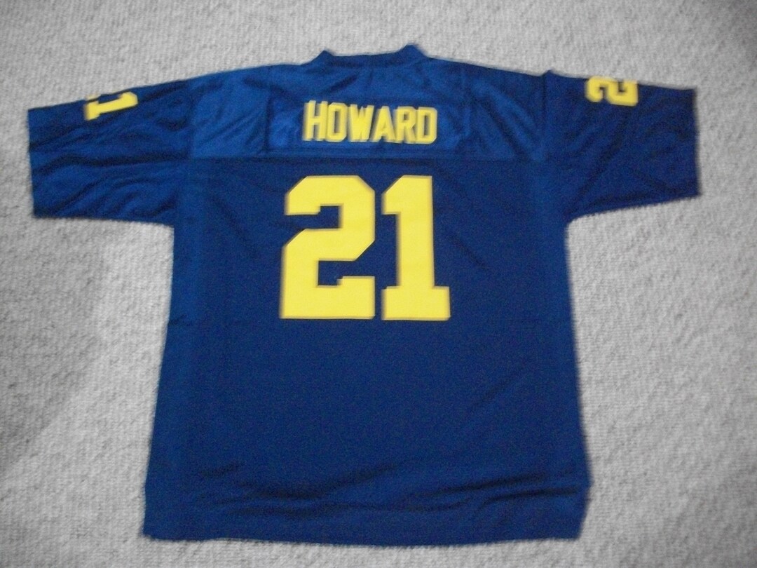 DESMOND HOWARD College Unsigned Custom Blue Sewn New Football Jersey ...