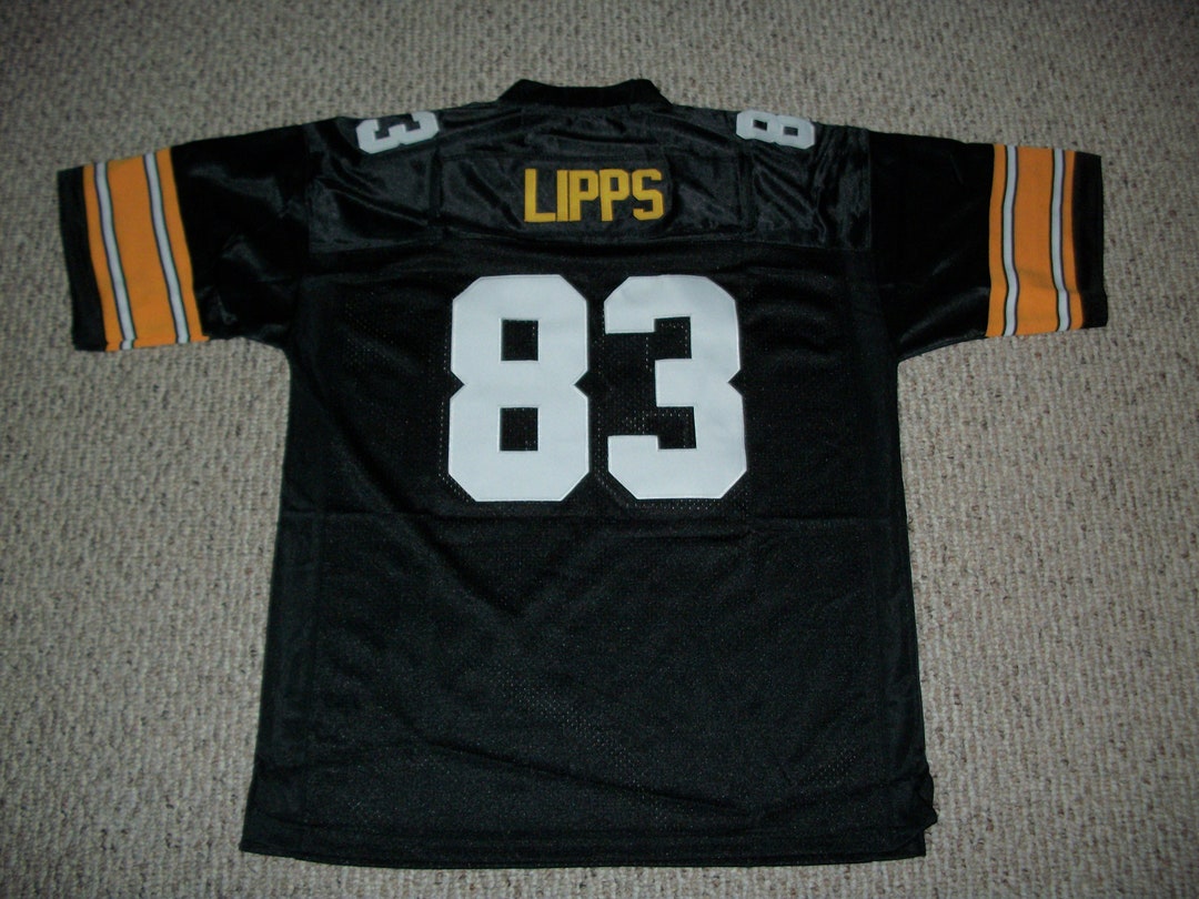 LOUIS LIPPS Unsigned Custom Pittsburgh Black Sewn New Football Jersey ...