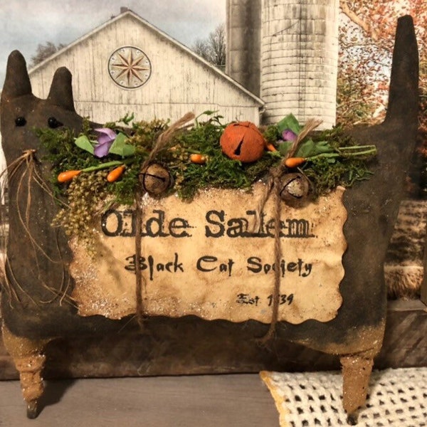 Primitive Cat - Etsy