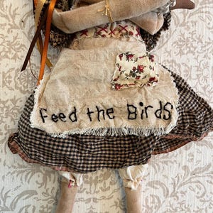 Feed the Birds Primitive Folk Art Spring Decoration Hand Made Hand ...