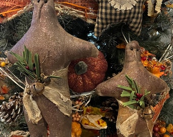 The Gingers Gingerbread Man Primitive Folk Art Christmas Decoration ...