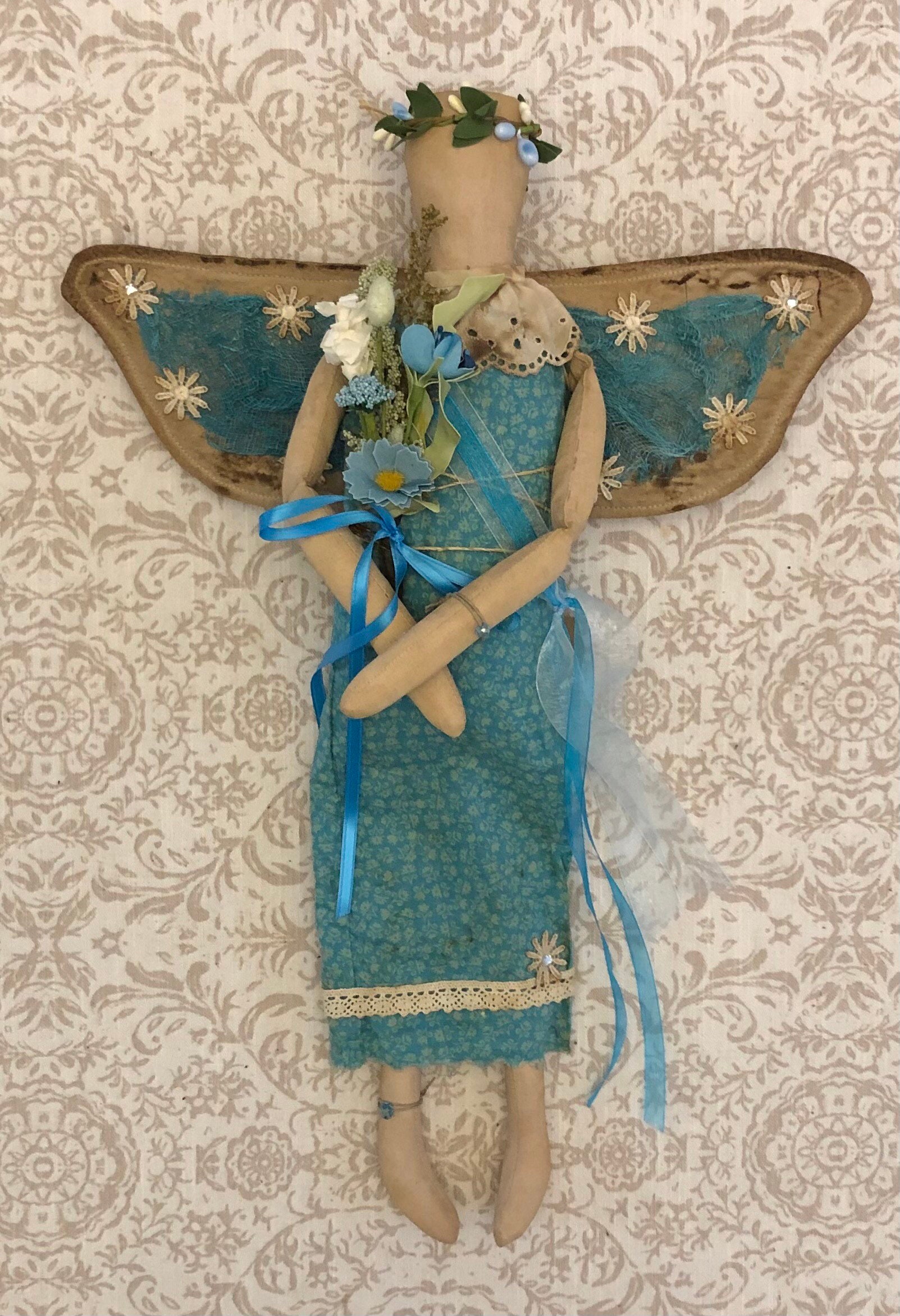 Angel Hangers Primitive Folk Art Rustic Decoration Hand Made - Etsy