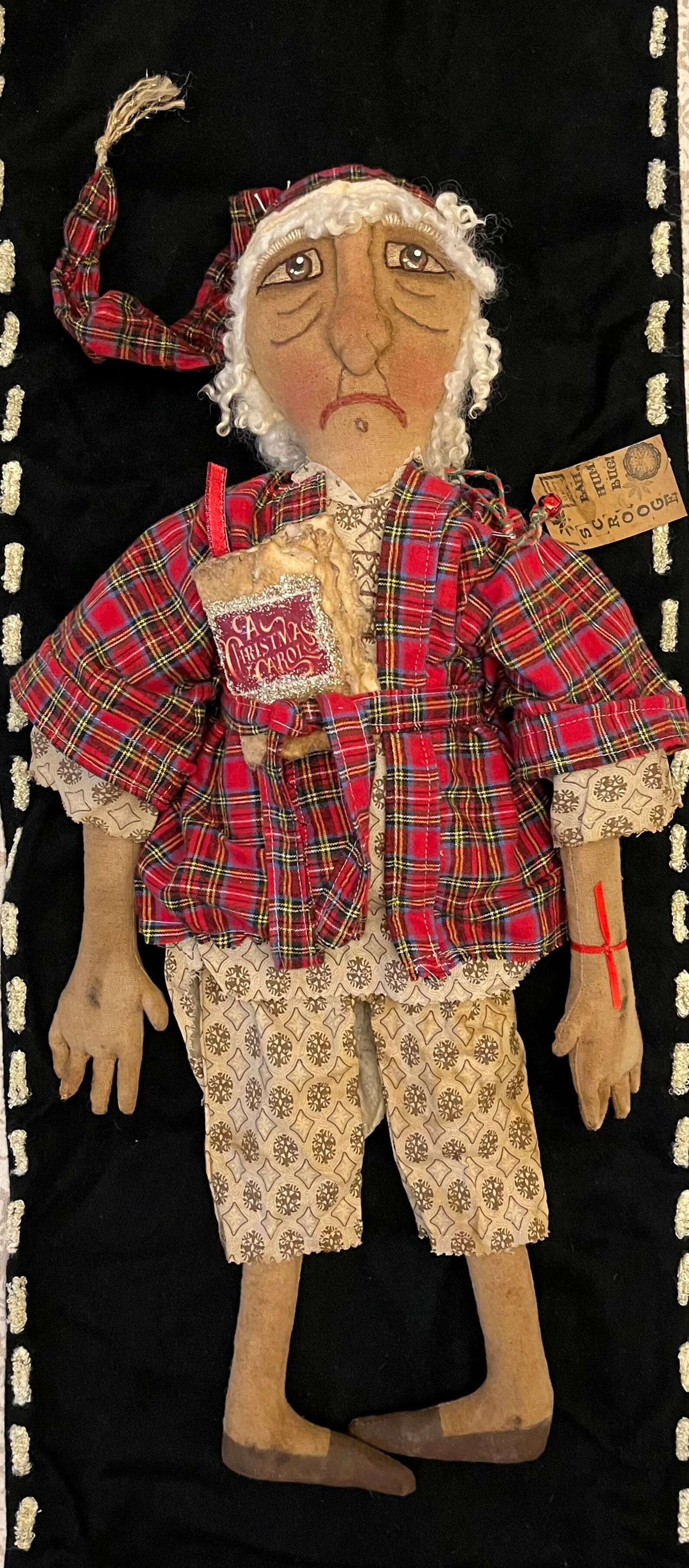 Christmas Carol Scrooge Primitive Folk Art Rustic Christmas - Etsy