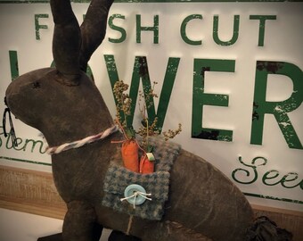 Rabbit Folk Art - Etsy