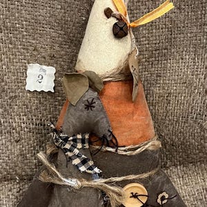 Candy Corn N Mouse Primitive Folk Art Rustic Fall Decoration Hand Made ...