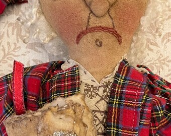 Primitive Christmas Scrooge Doll Handmade Scrooge Doll - Etsy