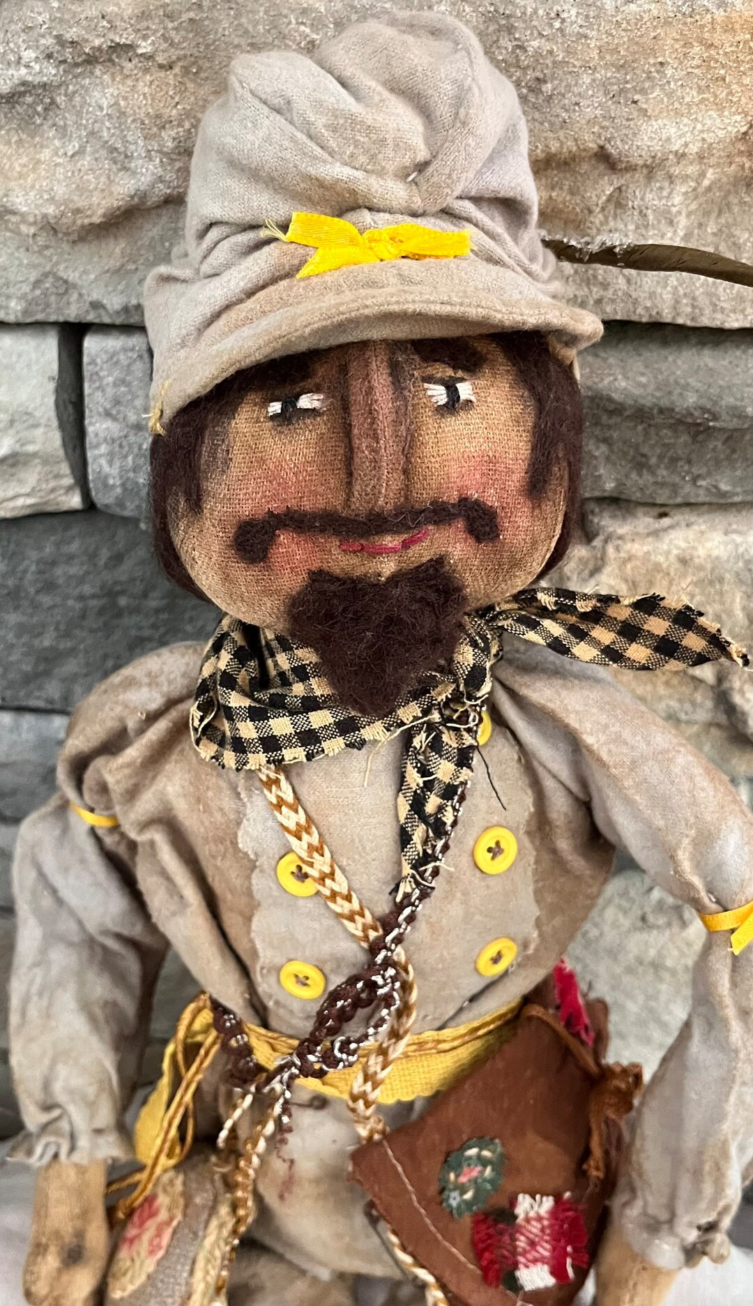 Civil War Era Soldier Primitive Folk Art Rustic Decoration Hand Made ...