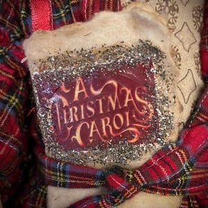 Christmas Carol Scrooge Primitive Folk Art Rustic Christmas Decoration ...