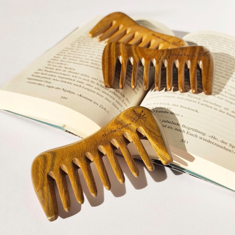 Gua Sha Massage Comb Natural Wood Guasha Tool Pocket Comb Solid Wood ...