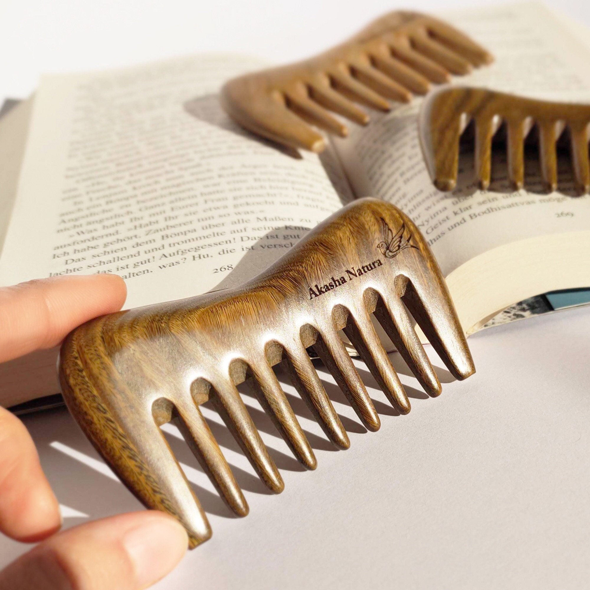 Gua Sha Massage Comb Natural Wood Guasha Tool Pocket Comb Solid Wood ...