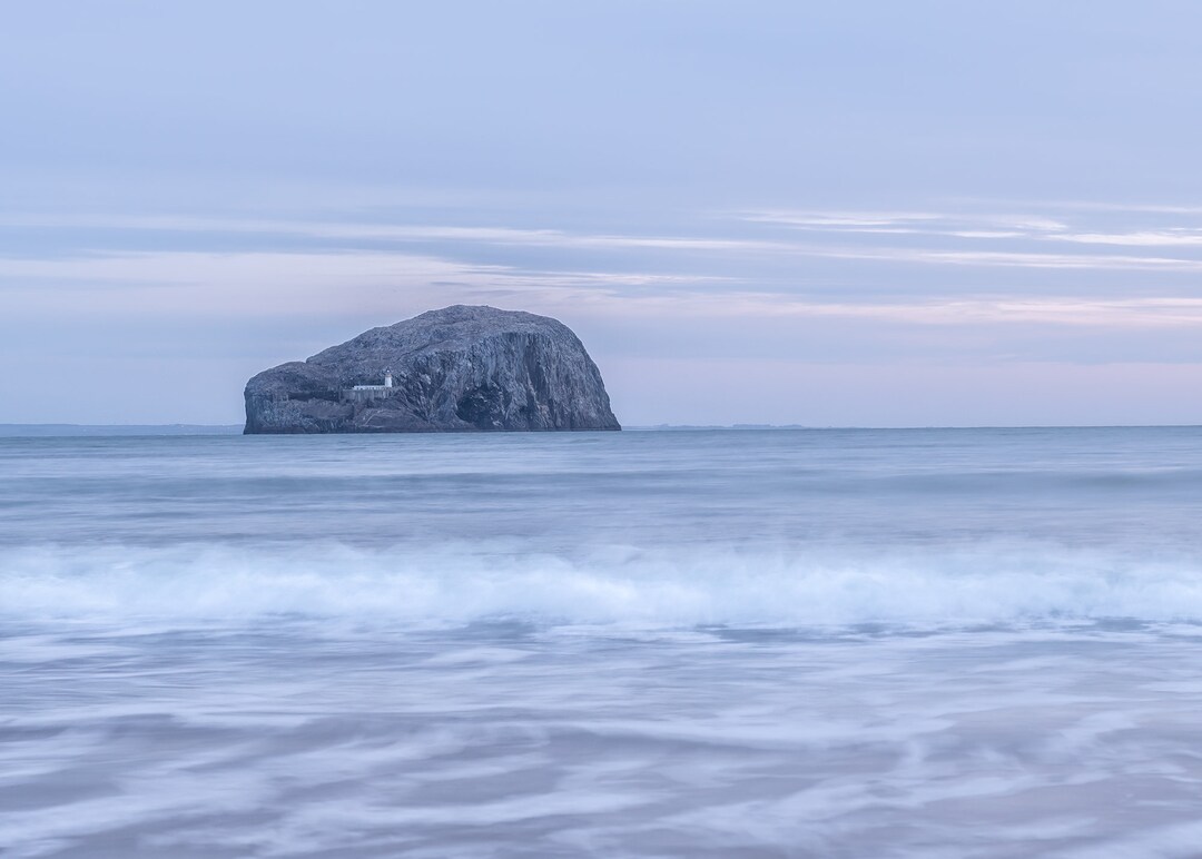 Seascape Print, Bass Rock, Seacliff Beach. North Berwick Art - Etsy