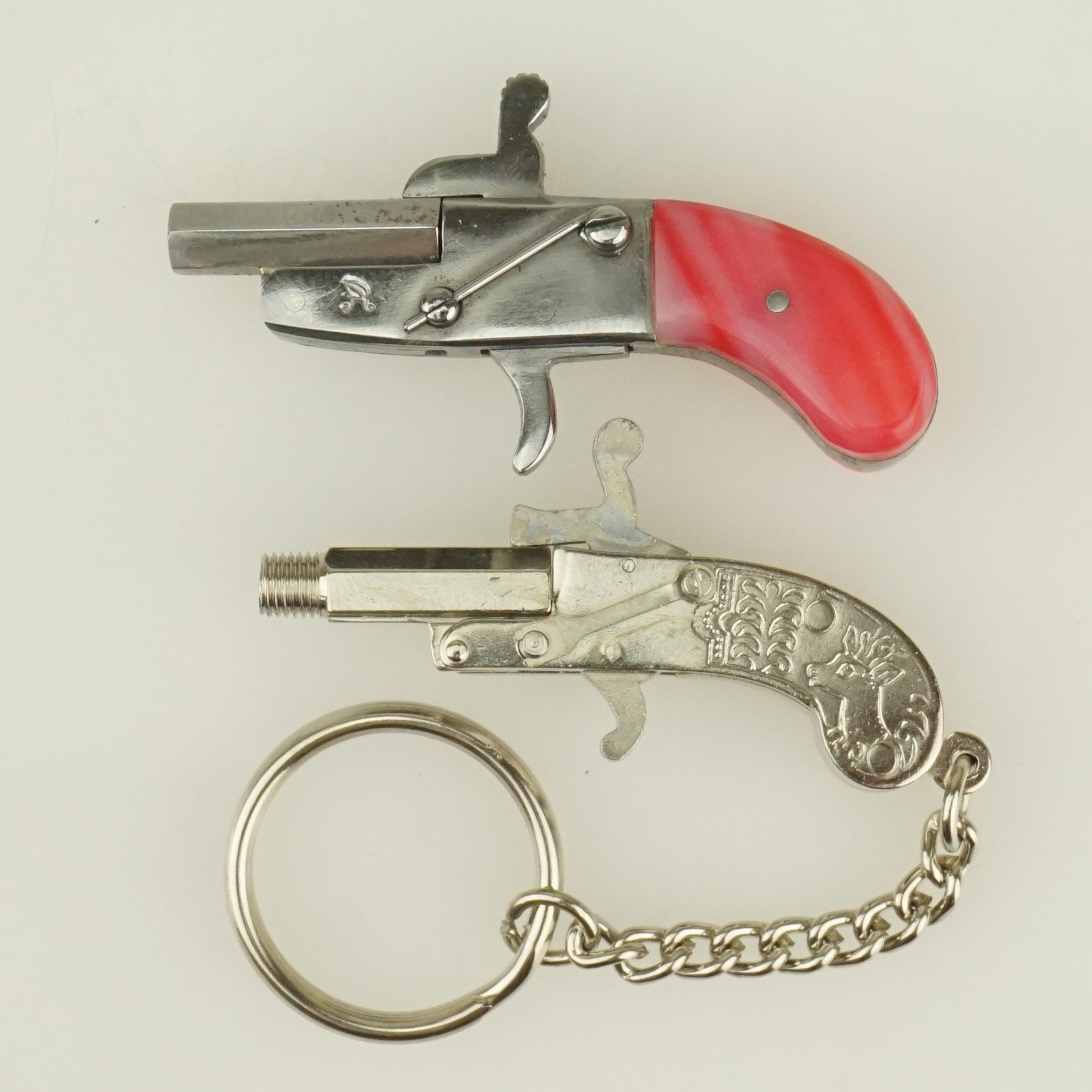 1x Berloque and 1x Miniature Pinfire Key Ring Chain Watch Toy Made in ...