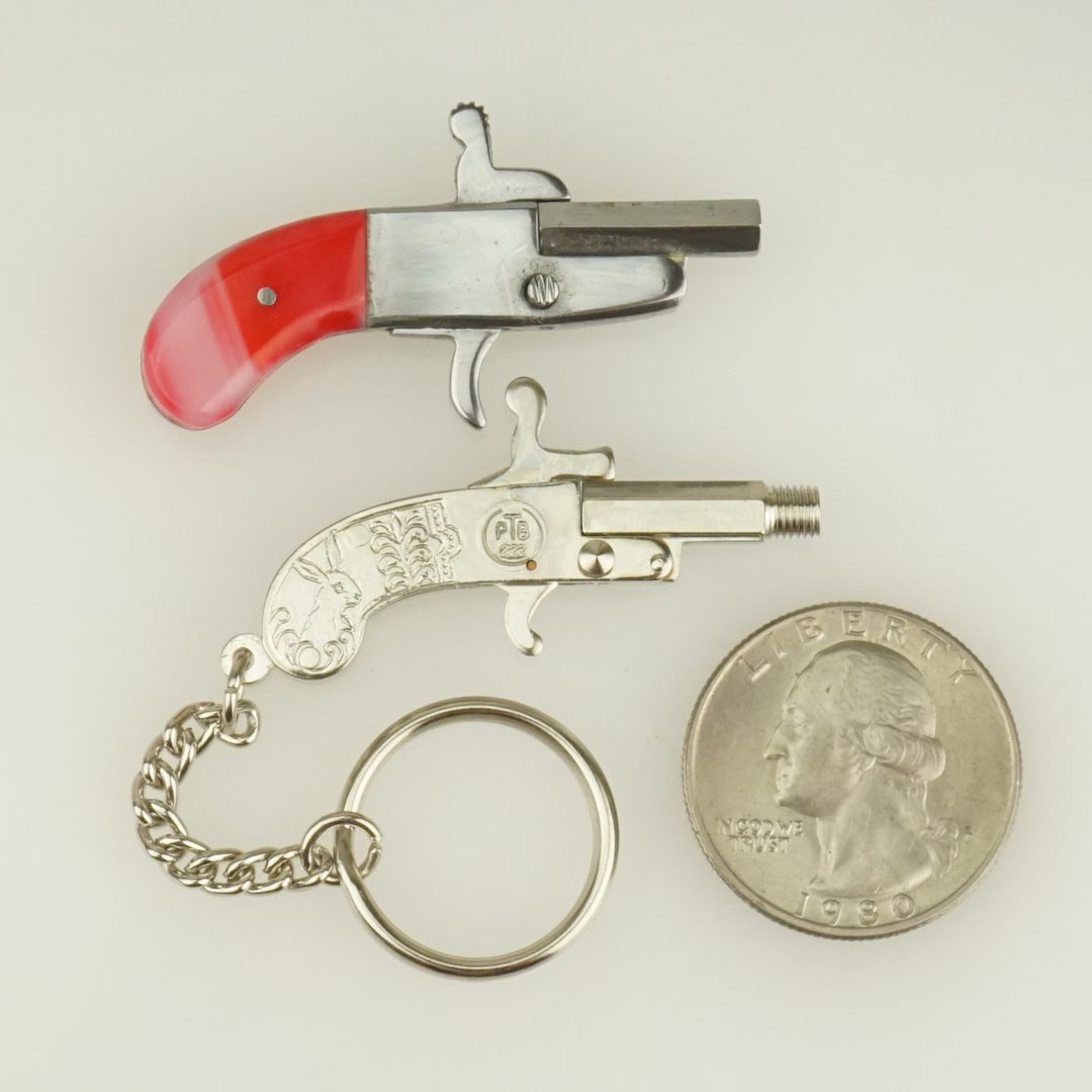 1x Berloque and 1x Miniature Pinfire Key Ring Chain Watch Toy Made in ...