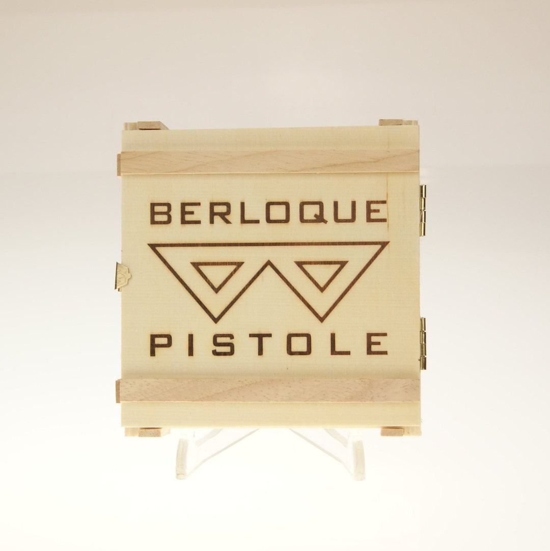 New GOLD Berloque Miniature Key Ring Chain Watch Toy Wooden Case Made ...