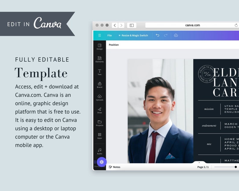 LDS Missionary Bulletin, Missionary Announcement, Missionary Flyer ...