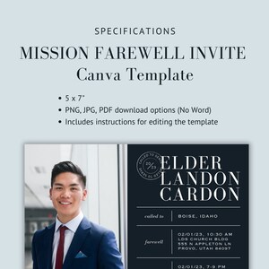 LDS Missionary Farewell Invitation, Missionary Farewell Invitation ...