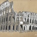 Rome Colosseum Art Print, Hand Drawn Digital Download, Art Printable ...