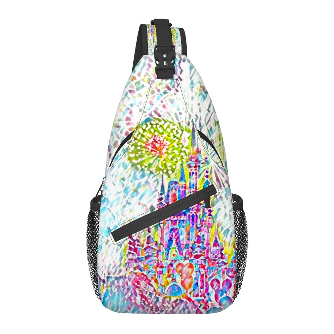 Theme Park Bag Castle Fireworks Unisex Cross-body Bag Lightweight ...