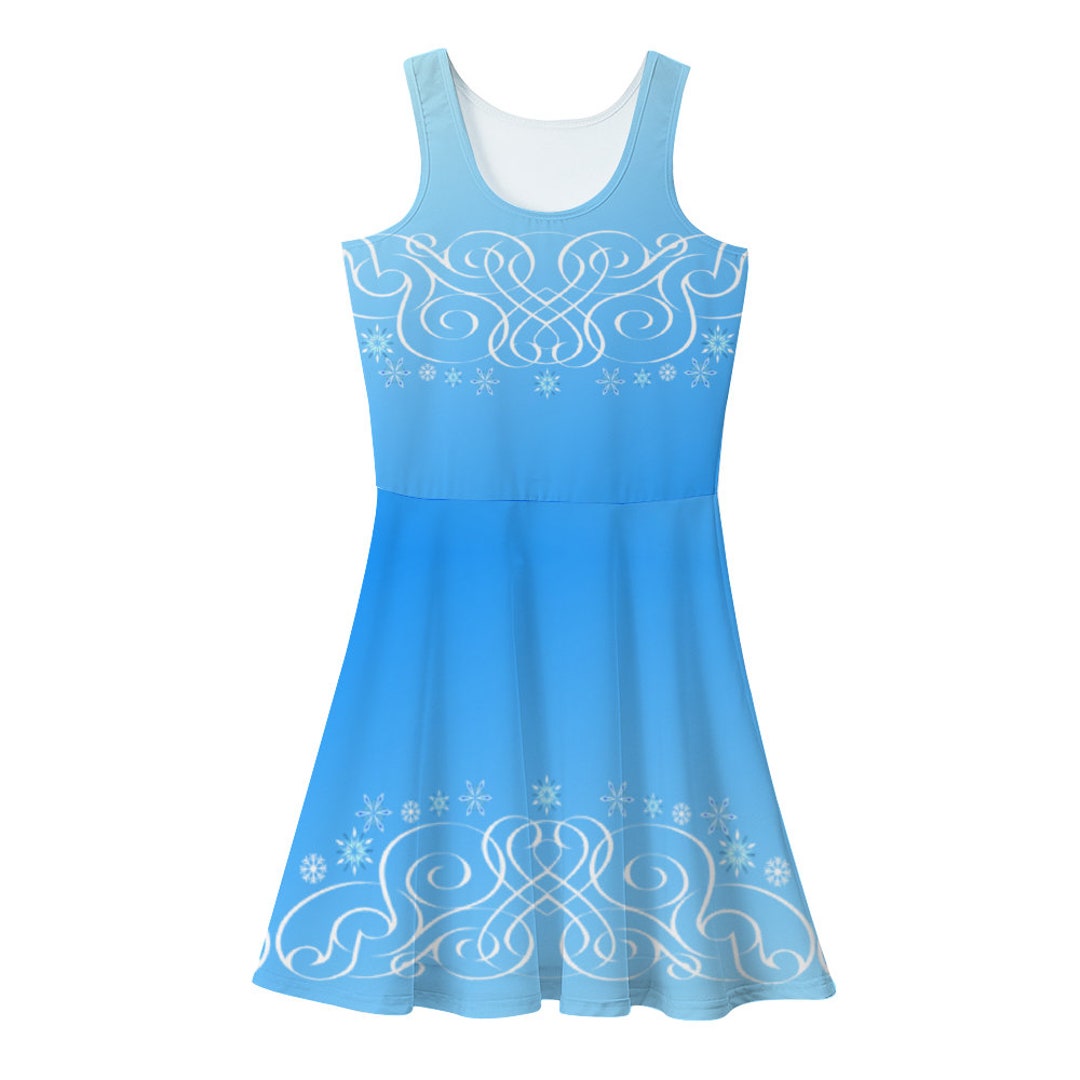 Elsa Princess Race Dress - Magical Ice Queen Running Dress for Princess ...
