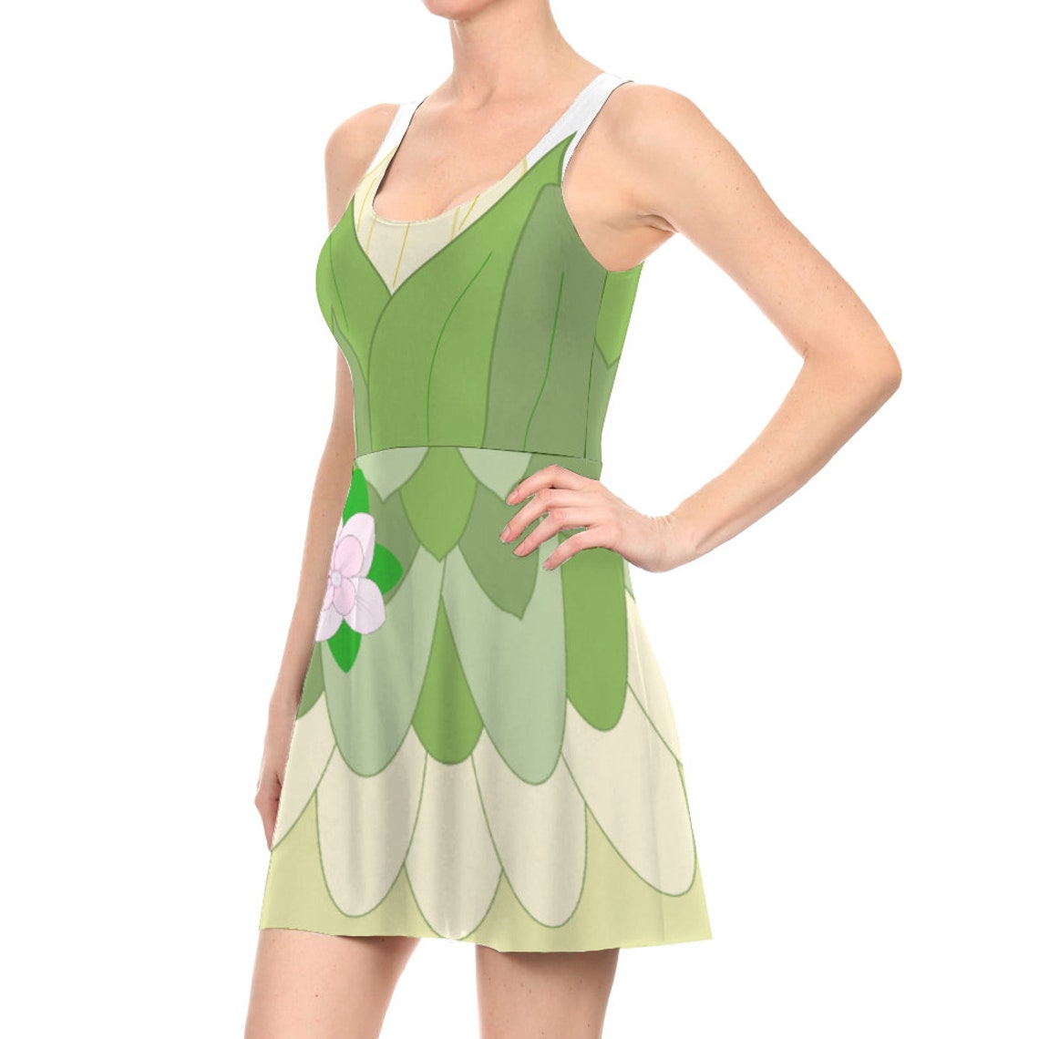 Princess Tiana Running Dress Hand Drawn Artwork Princess and the Frog ...