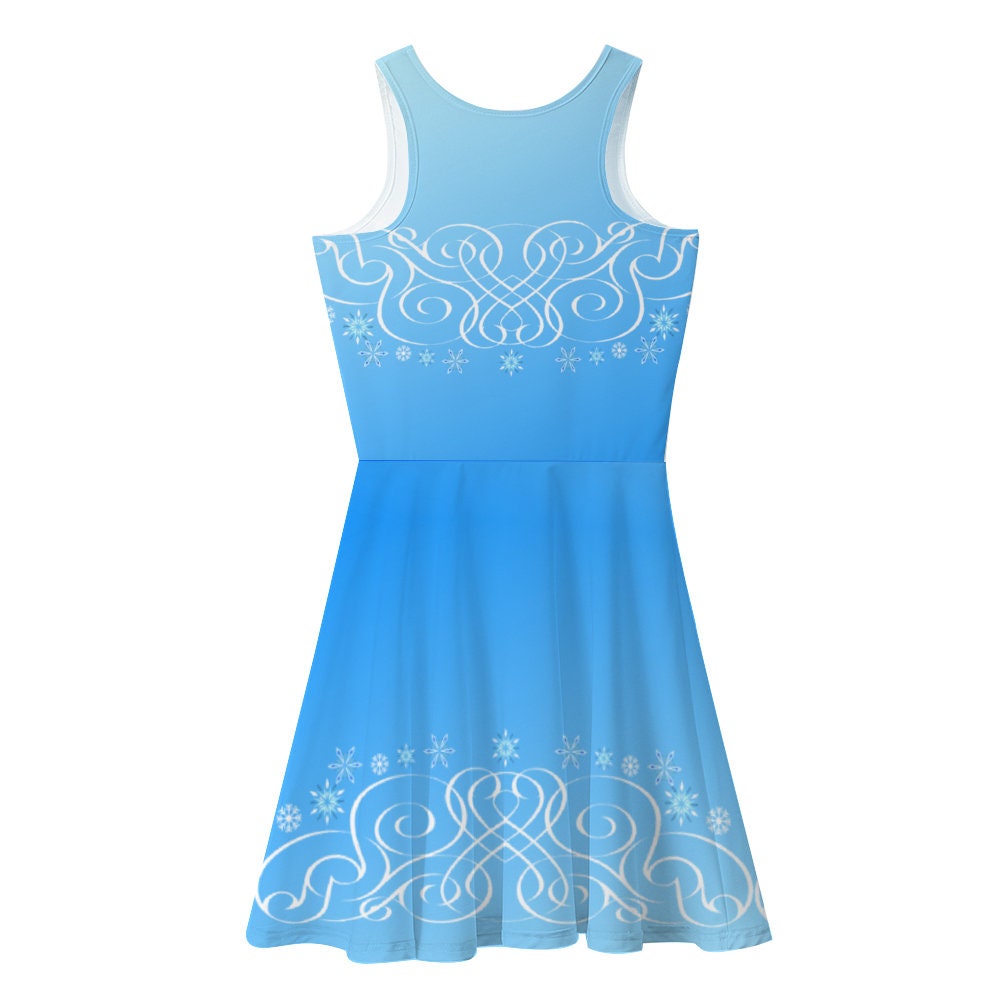 Elsa Princess Race Dress Magical Ice Queen Running Dress for - Etsy
