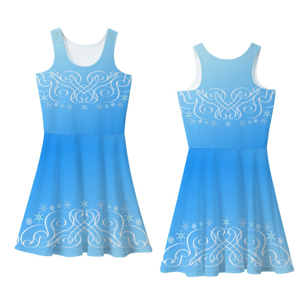 Elsa Princess Race Dress Magical Ice Queen Running Dress for - Etsy