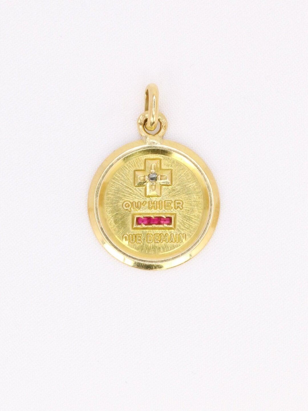 AUGIS Love Medal Round More Than Yesterday Less Than Tomorrow Yellow ...