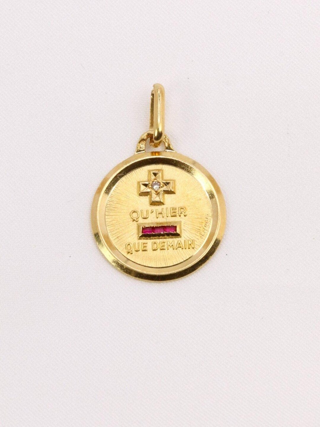 Augis Love Medal Round More Than Yesterday Less Than Tomorrow Yellow ...