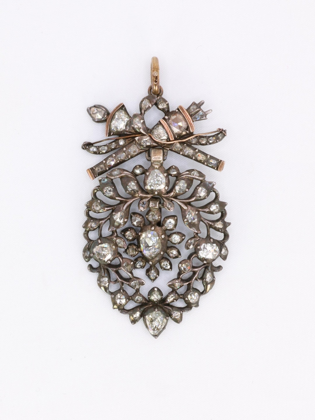 Antique Flemish Heart Pendant With Rose Cut Diamonds - Etsy