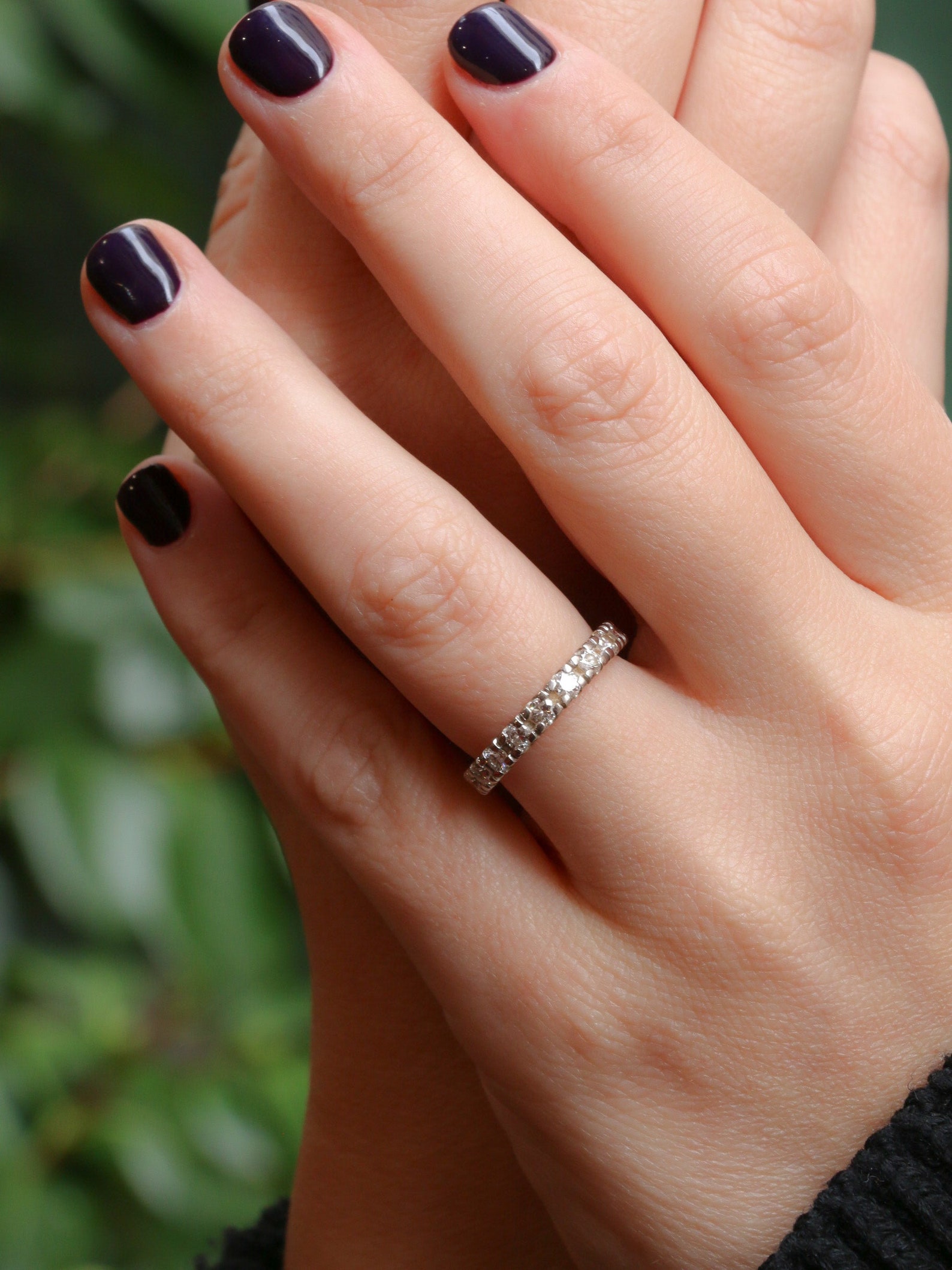 American Wedding Ring in White Gold and Diamonds 1.7 Ct - Etsy