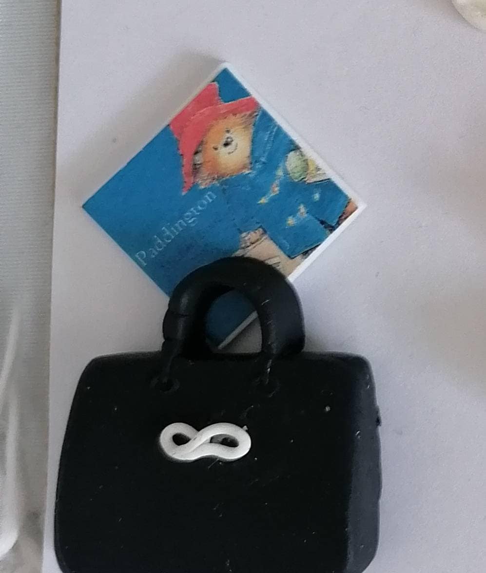 Queen Elizabeth and Paddington Bear Polymer Clay Picture. 6.5cm X 6.5cm ...