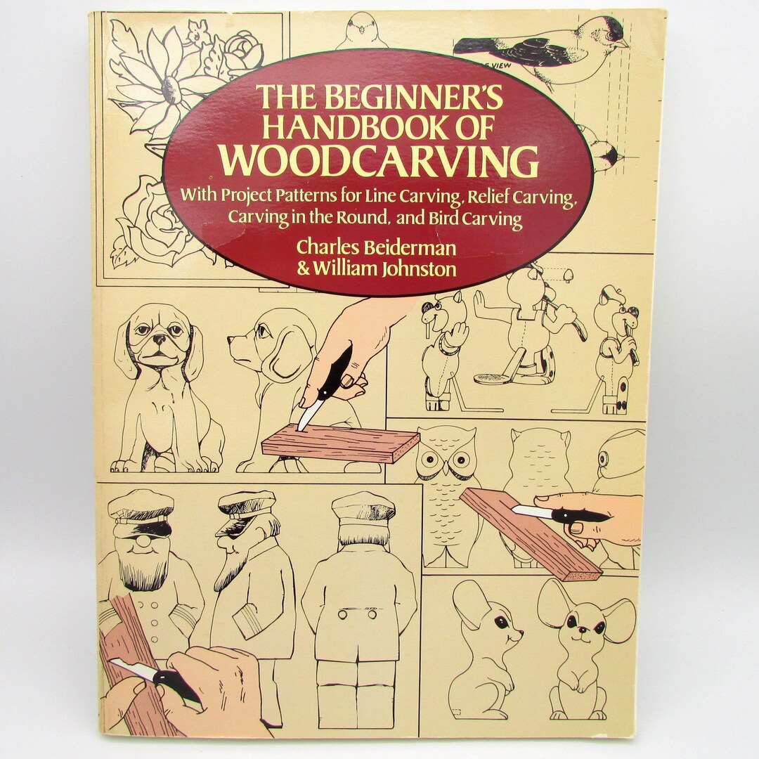 The Beginner's Book of Woodcarving With Project Patterns - Etsy