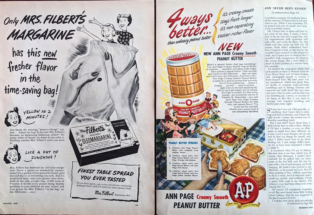 Vintage Ads: Lipton, Quaker, Clorox, A&P, Mrs. Filbert's, H-O Oats ...