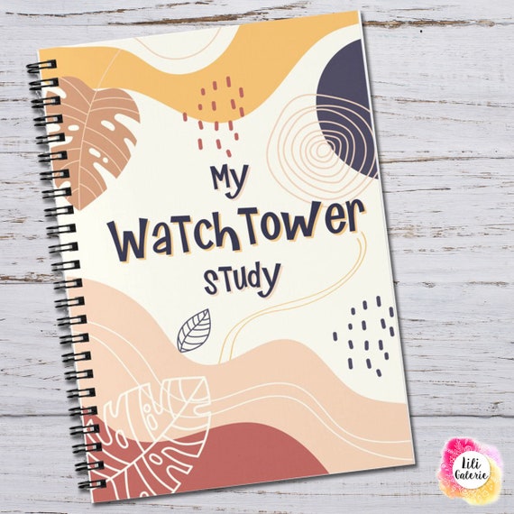 Watchtower Study Notebook JW Digital Print - Etsy