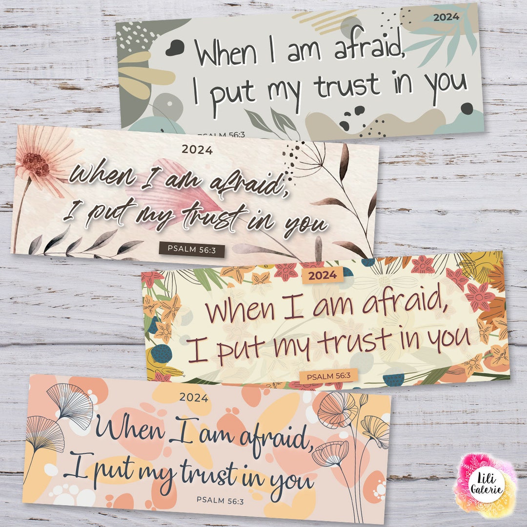 4 Bookmarks With 2024 Yeartext Digital Print JW - Etsy