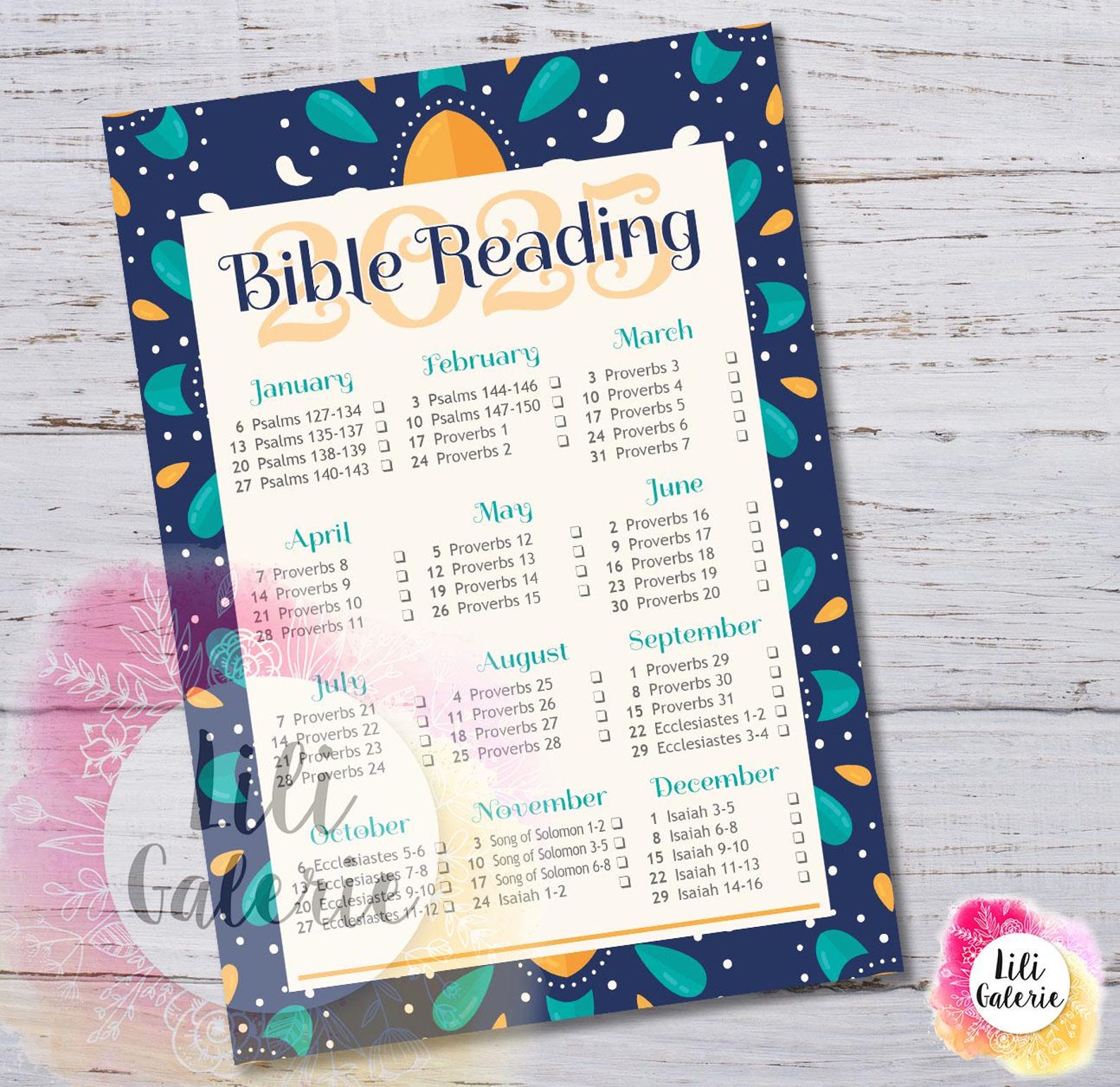 JW 2025 Bible Reading Schedule - Printable File - Etsy