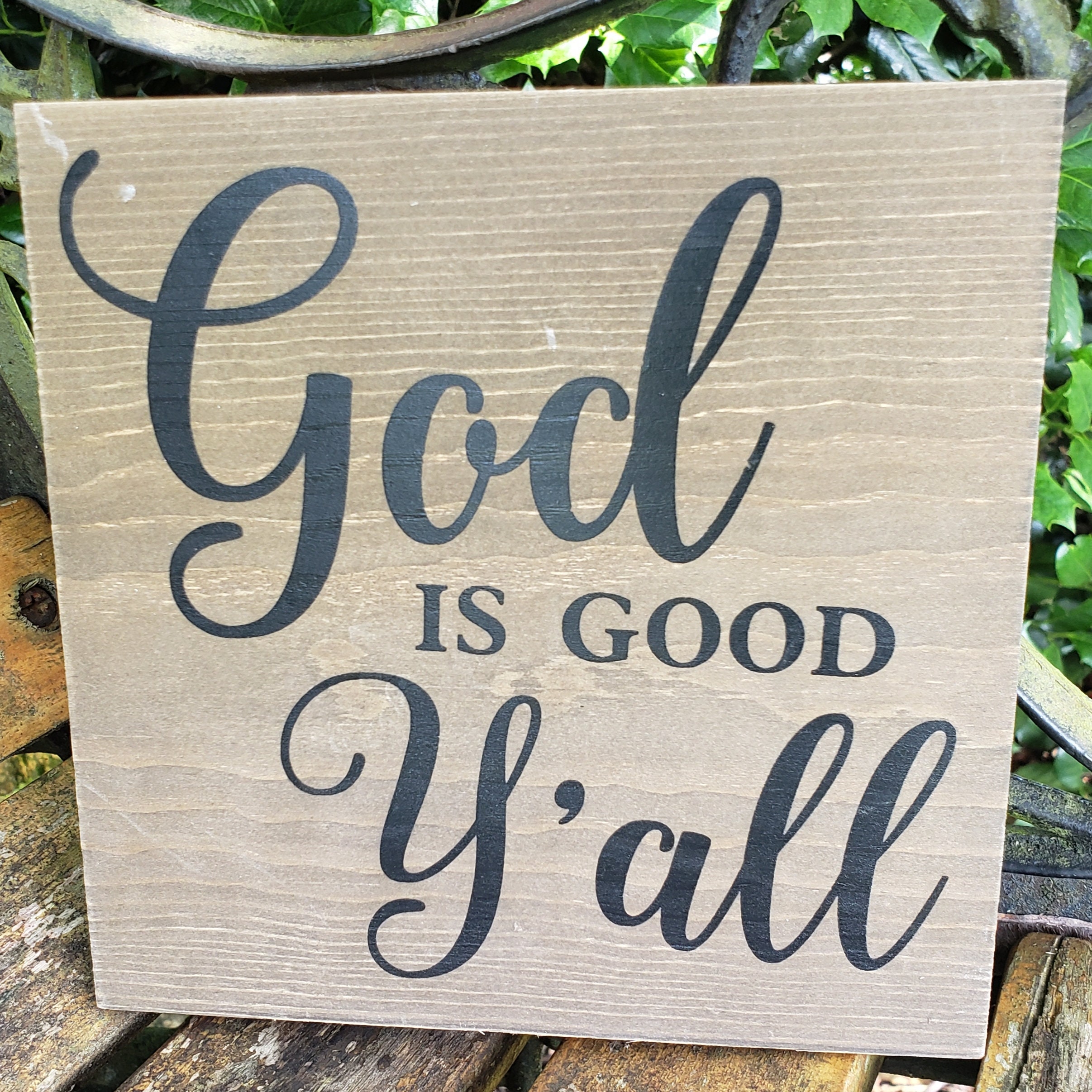 God is Good Y'all sign Signs with quotes | Etsy