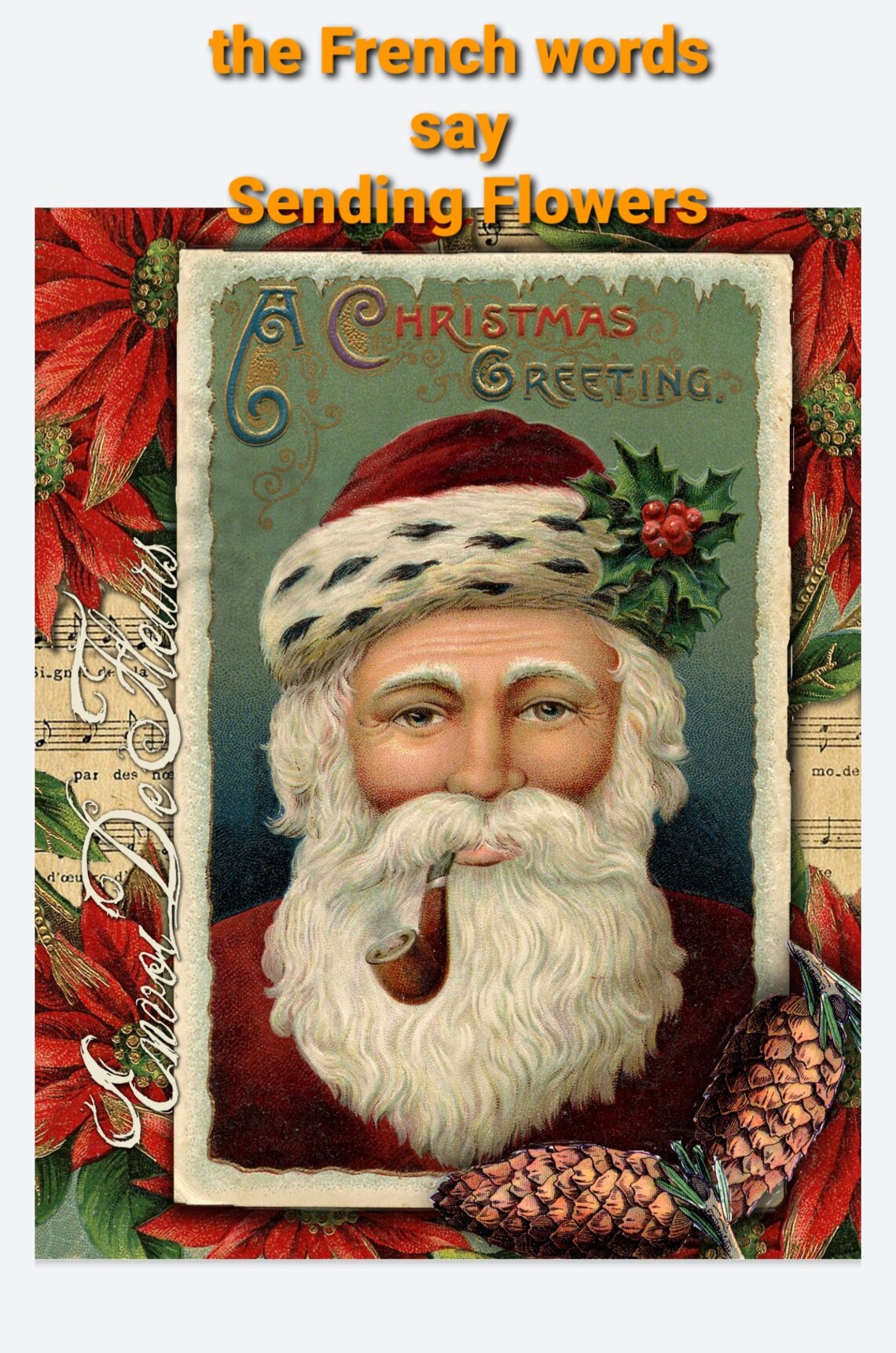 Vintage Santa Print Digital Download 11x14 or Smaller Wall - Etsy