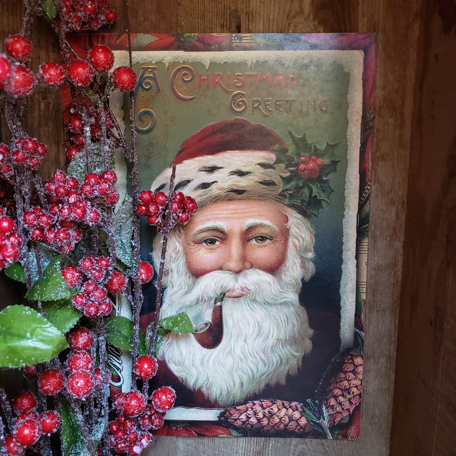 Vintage Santa Print Digital Download 11x14 or Smaller Wall - Etsy