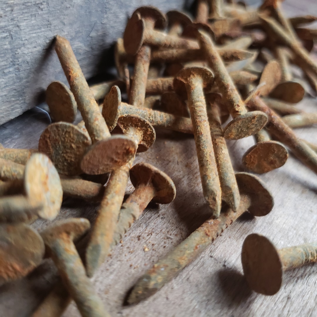 50 Rusty Nails, Craft Supplies, Crafting Nails, - Etsy