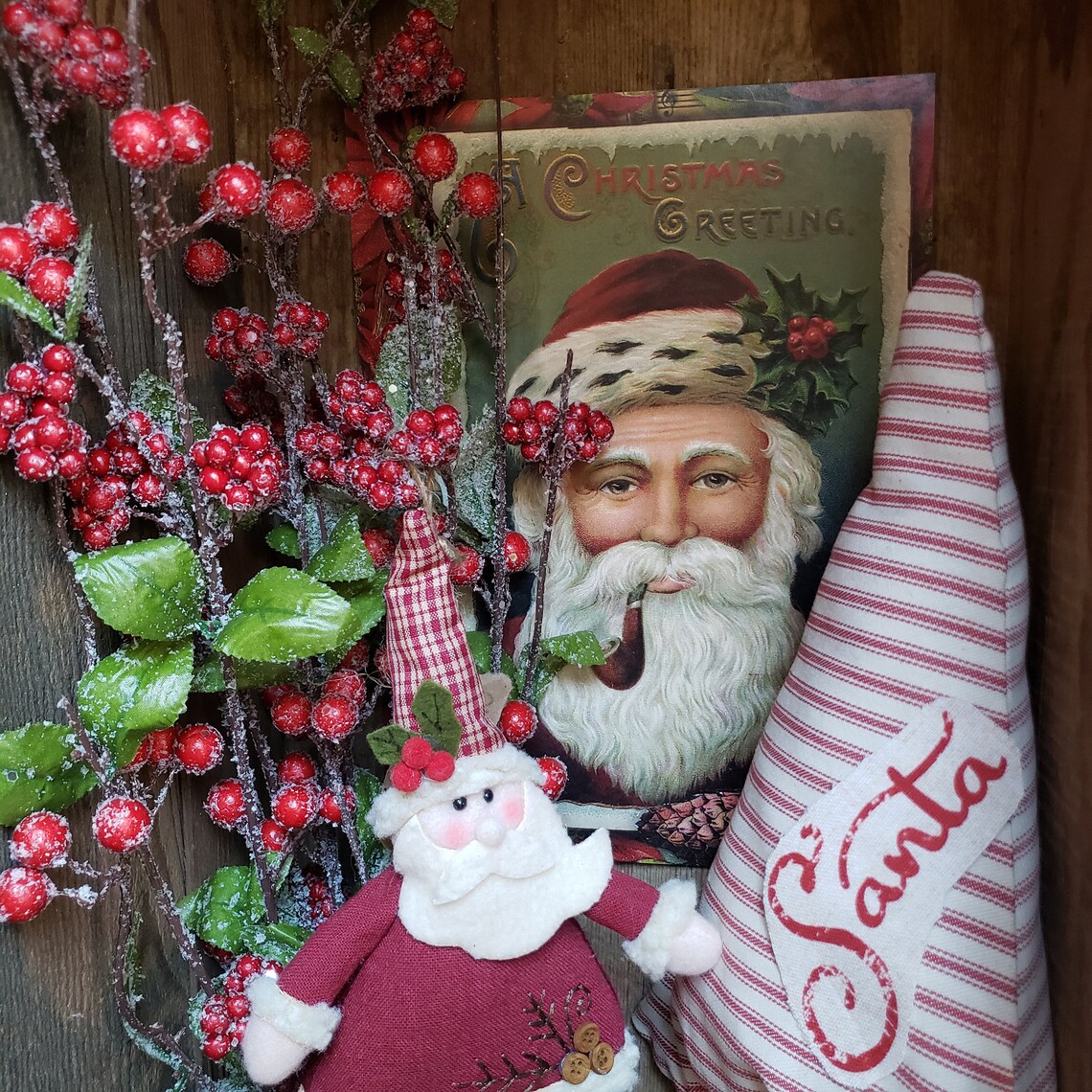 Vintage Santa Print Digital Download 11x14 or Smaller Wall - Etsy