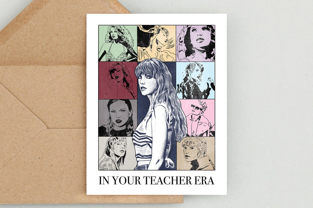 Taylor Swift Card for Teacher, Eras Card, Gift for Teacher, Teacher ...